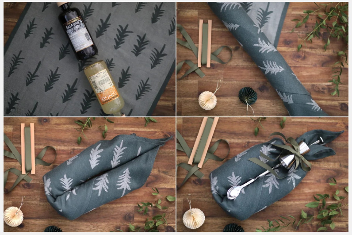 Flaschen als Geschenk verpacken