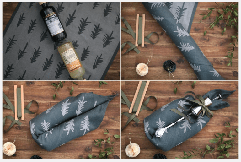 Flaschen als Geschenk verpacken